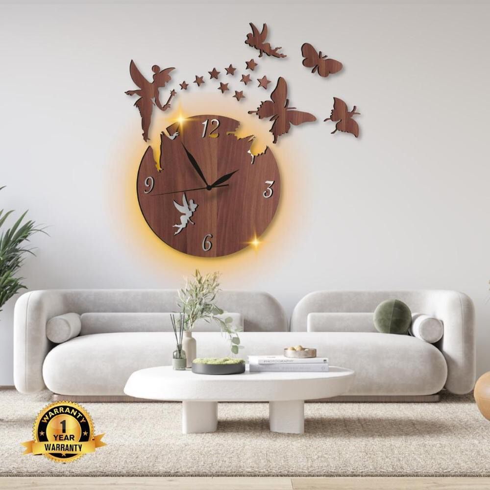 Fairy design laminated wall clock with back light – AZ-InterPrises